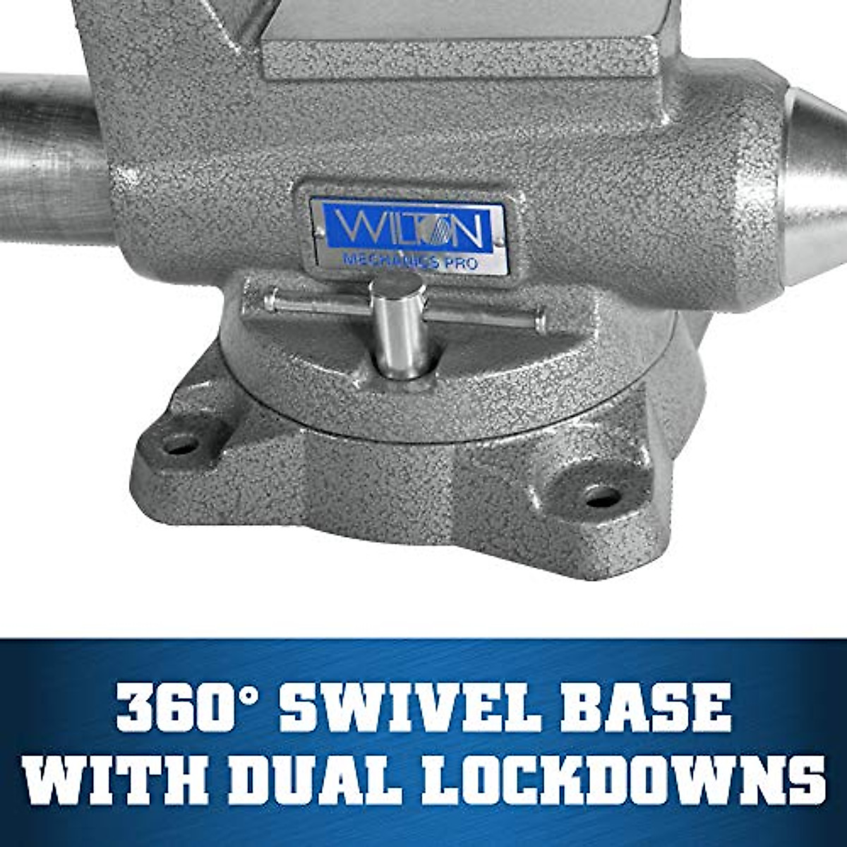 Wilton 865M Mechanics Pro Bench Vise, 6-1/2" Jaw Width, 6" Jaw Opening, 4-3/8' Throat (28812)