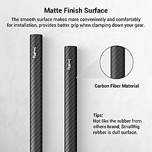 SmallRig 15mm Carbon Fiber Rod for 15mm Rod Support System (Non-Thread), 12 inches Long, Pack of 2 - 851