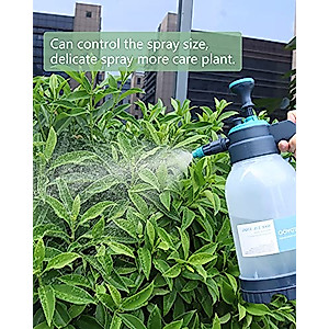 0.5 Gallon Hand Pump Sprayer, Hand Held Garden Sprayer, Water Spray Unit with Adjustable Nozzle and Extra Extended Spray