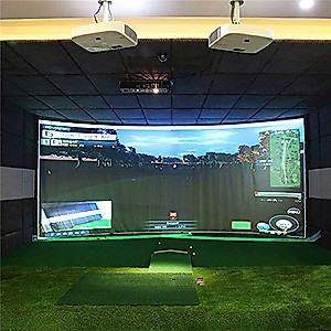 KJHD ZYZMH 300x200CM Golf Ball Simulator Impact Display Projection Screen Indoor White Cloth Material