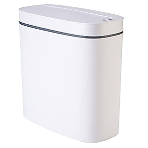 Kitchen Trash Can with Lid - Automatic Dustbin 2 Modes Touch Free ...