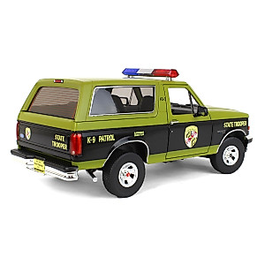Toy Cars 1996 Bronco Maryland State Police State Trooper Bloodhound Search Team - K-9 Patrol Artisan Collection 1/18 Diecast Model Car by Greenlight 19113