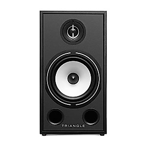 triangle - BOREA BR03 Hi-Fi Bookshelf Speakers - Power handling 100W - Output 90 dB/W/m - Versatile Music and Home Cinema - 206 x 380 x 314 mm - Black (Pair)