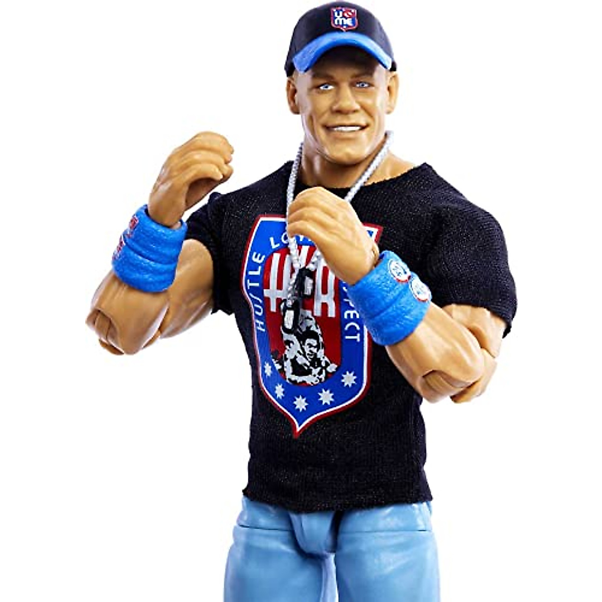 WWE John Cena Top Picks Elite Collection Action Figure with Entrance Shirt, 6-inch Posable Collectible Gift for WWE Fans Ages 8 Years Old & Up