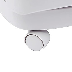 Movable Household Double Laundry Basket Bathroom Clothes Storage Basket with Wheels and Handles Washing Cloths Storage Hamper for Bedroom, Laundry Room, Bathroom