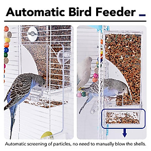 VERTUPET Anti Spill Bird Feeder for Multiple Pets, Polyester Material, No Mess