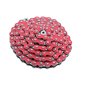 Red Non O-Ring Chain 520-100L fits 1995-2003 Kawasaki KEF300 KEF 300 Lakota