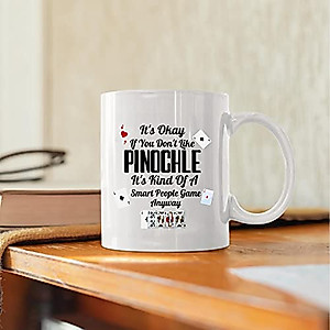 Humorous Sarcasm Saying Playing Card Gift for Smart People 11oz 15oz White Coffee Mug