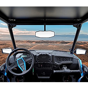SAUTVS Center Convex Rearview Mirror and Adjustable Folding Side Rear View Mirrors Kit for Polaris RZR XP XP4 1000 Turbo S 4 1000 900 2014-2023 Accessories (Replace #2881198, #2881540)