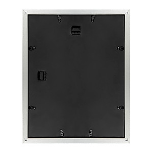 Golden State Art, 11x14 Picture Frame, Poster Frame in Silver, Display 8x10 with Mat or 11x14 without Mat, 2 Pack