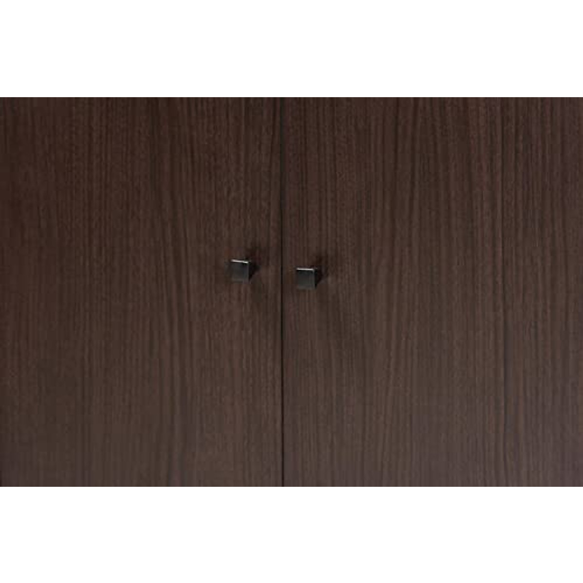 Baxton Studio Dark Brown Shoe Cabinet ATSC1613-Modi Wenge-Shoe Cabinet
