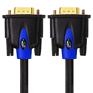 SHD VGA Cable, VGA to VGA HD15 Monitor Cable for PC Laptop TV Projector-15Feet