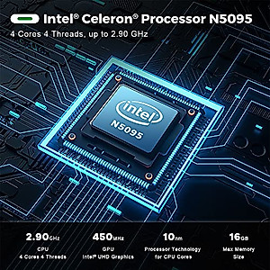 TRIGKEY Mini PC Computer Desktop PC Intel 11th Generation Processors N5095 Micro Computer,16G DDR4 500G M.2 SSD 2280 Green G3, Support Micro PC W10 Pro Dual 4K@60Hz HDMI/WiFi 5/BT