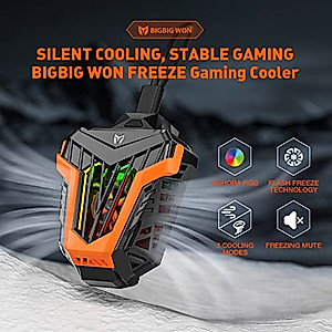 BIGBIG WON Phone Cooler, Mobile Gaming Trigger, Mobile Gaming Fan Mobile Triggers for iPhone and Android Phones | Phone Cooling Fan (Wired) - 1 Piece | PUGB Phone Trigger - 1 Piece