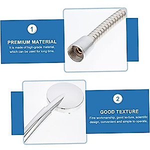 Veemoon 1 Set Shower Head Black Suit Handheld Sprayer Bath Kits Waterfall Tub Shower Faucet Showerhead Kitchen Showering Spray Head Faucet Sprayer Bathing Metal Three Piece Suit Pressurize