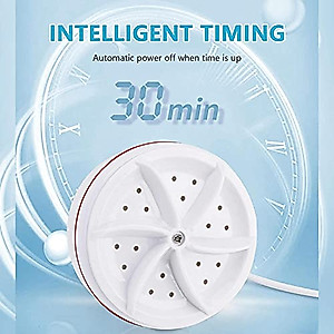 Mini Portable Washing Machine for Sink,30W USB Power Supply, Ultrasonic Turbo Small Washer for Travelling,Business Trip,College Room.Turbine Cleaner for Cleaning Sock,children's clothes,Underwear.
