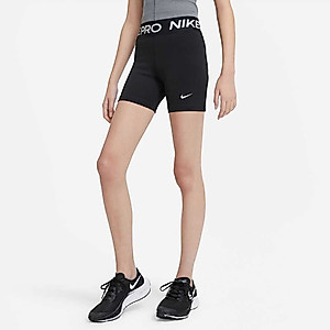 Nike Girls Nikepro 3IN Short DA1033-010 Size S Black/White