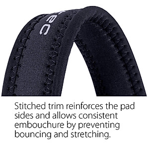 Protec Pro Tec N310M 22-Inch Padded Neoprene Saxophone Neck Strap with Metal Snap Abdominal Support, Black