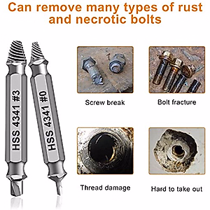 Gifts for Men and Women - Damaged Screw Extractor Kit Stripped Screw Extractor Set DIY Hand Tools Gadgets Gifts for Men Broken Bolt Extractor Screw Remover Sets