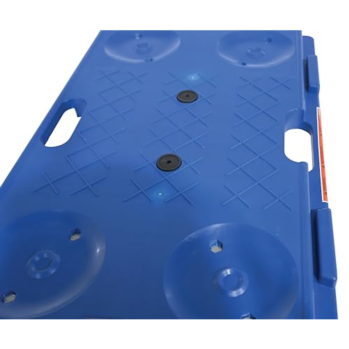 Vestil PCS-1626 Plastic Interlocking Dolly with Polypropylene Caster, 250 lbs Capacity, 16” Width x 26” Length x 6-1/2” Height , Deck Height