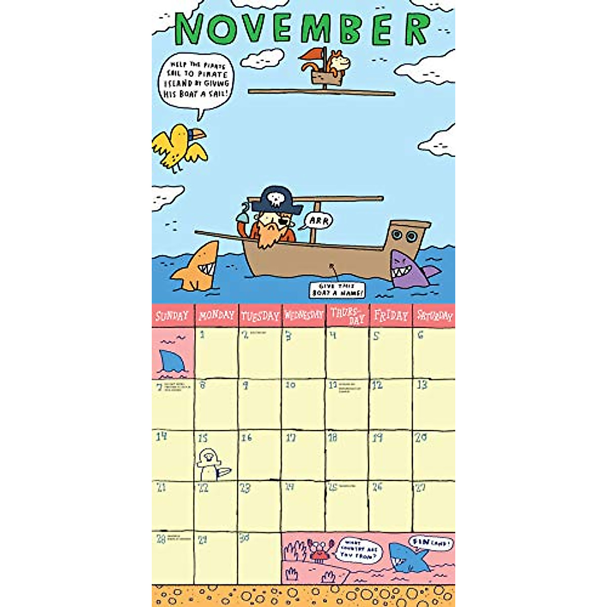 Kid's Awesome Activity Wall Calendar 2021