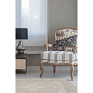 RUGGABLE Maral Heriz Washable Rug - Perfect Vintage Area Rug for Living Room Bedroom Kitchen - Pet & Child Friendly - Stain & Water Resistant - Creme 3'x5' (Standard Pad)