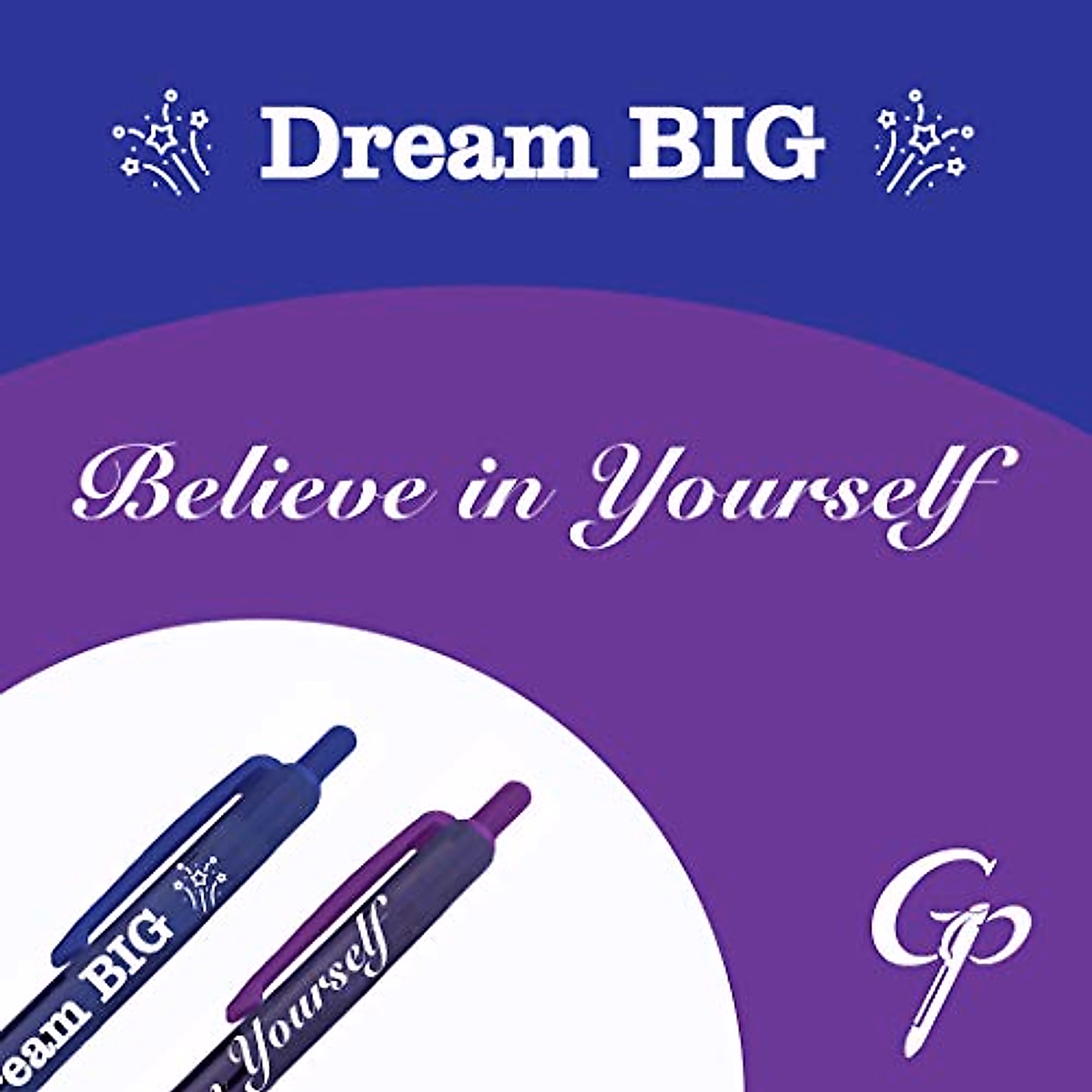 Greeting Pen Employee Appreciation Translucent 12 Pen Set with Team Building Quotes, 6 Designs 46010