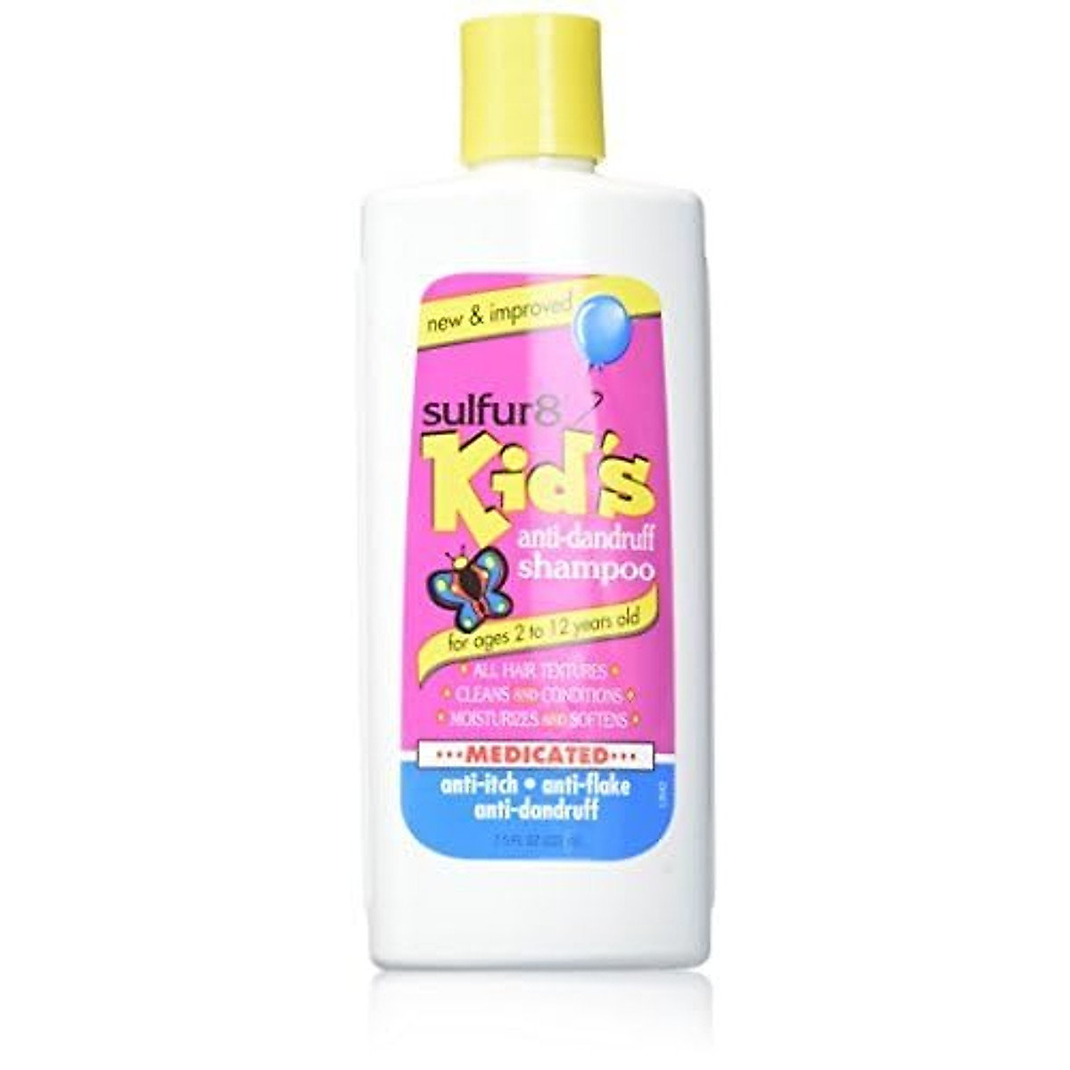 Sulfur 8 Kids Medicated Anti Dandruff Shampoo, 7.5 Ounce