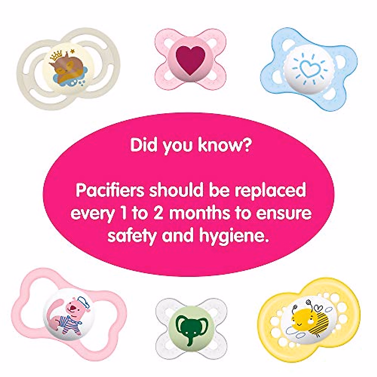 MAM Start Newborn Girl Pacifiers, Best for Breastfed Babies, Blue,3 Count (Pack of 1)