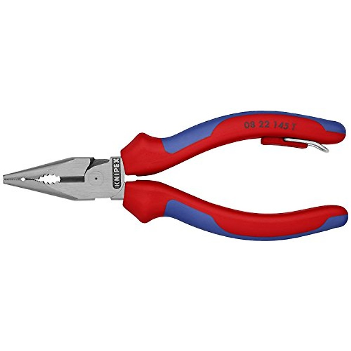 KNIPEX Tools - Needle-Nose Combination Pliers, Multi-Component, Tethered Attachment (0822145TBKA)