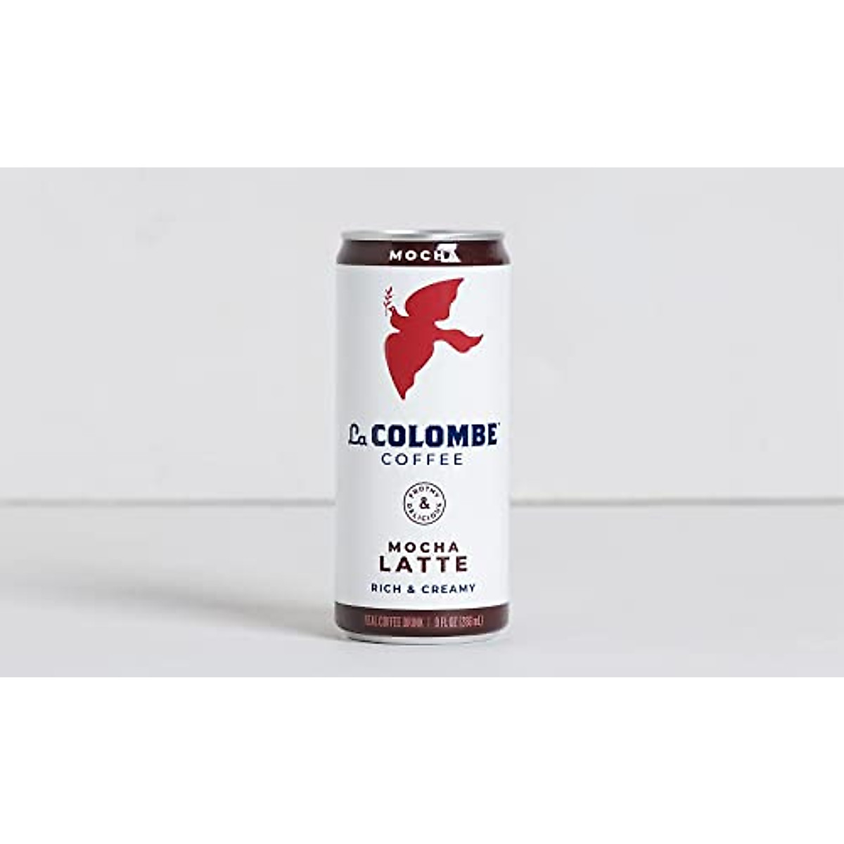 La Colombe Mocha Draft Latte - 9 Fluid Ounce, 16 Count - Cold-Pressed Espresso and Frothed Milk + Dark Chocolate - Made With Real Ingredients - Grab And Go Coffee, White, Brown