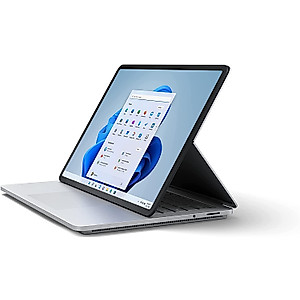 Microsoft Surface Laptop Studio 9X8-00001, Intel Core H35 i5-1130H Processor, 16GB RAM, 512GB SSD, Intel Iris X Graphics, 14.4" Rotating Touchscreen Display, Windows 11 Home, Platinum (Renewed)