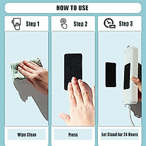 16 Sets 2x4 inch Strips with Adhesive,Heavy Duty Hook and Loop Tape,Carpet Tape,Rug Tape,Strength Backing,Fixing Installing Tape,Wall Hanging No Perforation,Fabric,Couch,Industrial,Office,Household