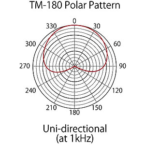 Tascam TM-180 Studio Condenser Microphone with Shockmount Hard Case