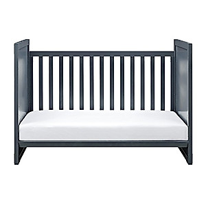 Baby Relax Miles 2-in-1 Convertible Crib, Graphite Blue