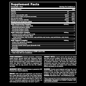 Animal Flex - Joint Support Supplement for Pain Relief and Discomfort with Turmeric, Glucosamine, Chondroitin, MSM, Boswellia to Reduce Soreness in Muscles, Back, Knees, Shoulder, and Hip, 44 packs