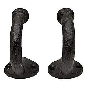 BSA Cast Iron Coat Hat Hooks 2.5 Inch Set of 2 Robe Stocking Hangers Antique Vintage Style