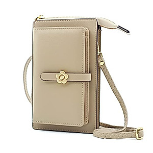 AnsTOP Small Crossbody Cell Phone Purse for Women - Clear Crossbody Bag for Women Mini Phone Pouch Purse