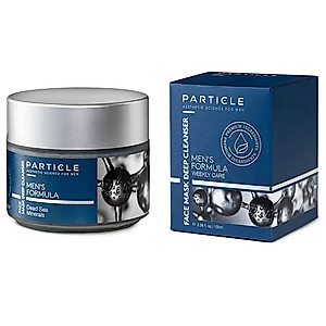 Particle Face Mask Deep Cleanser - Mineral Clay Facial Mud Mask (3.38 Oz) - Dead Sea Mineral Facial Mask for Men - Pore Cleansing Mens Facial Mask - Natural Acne & Blemish Skin Treatment
