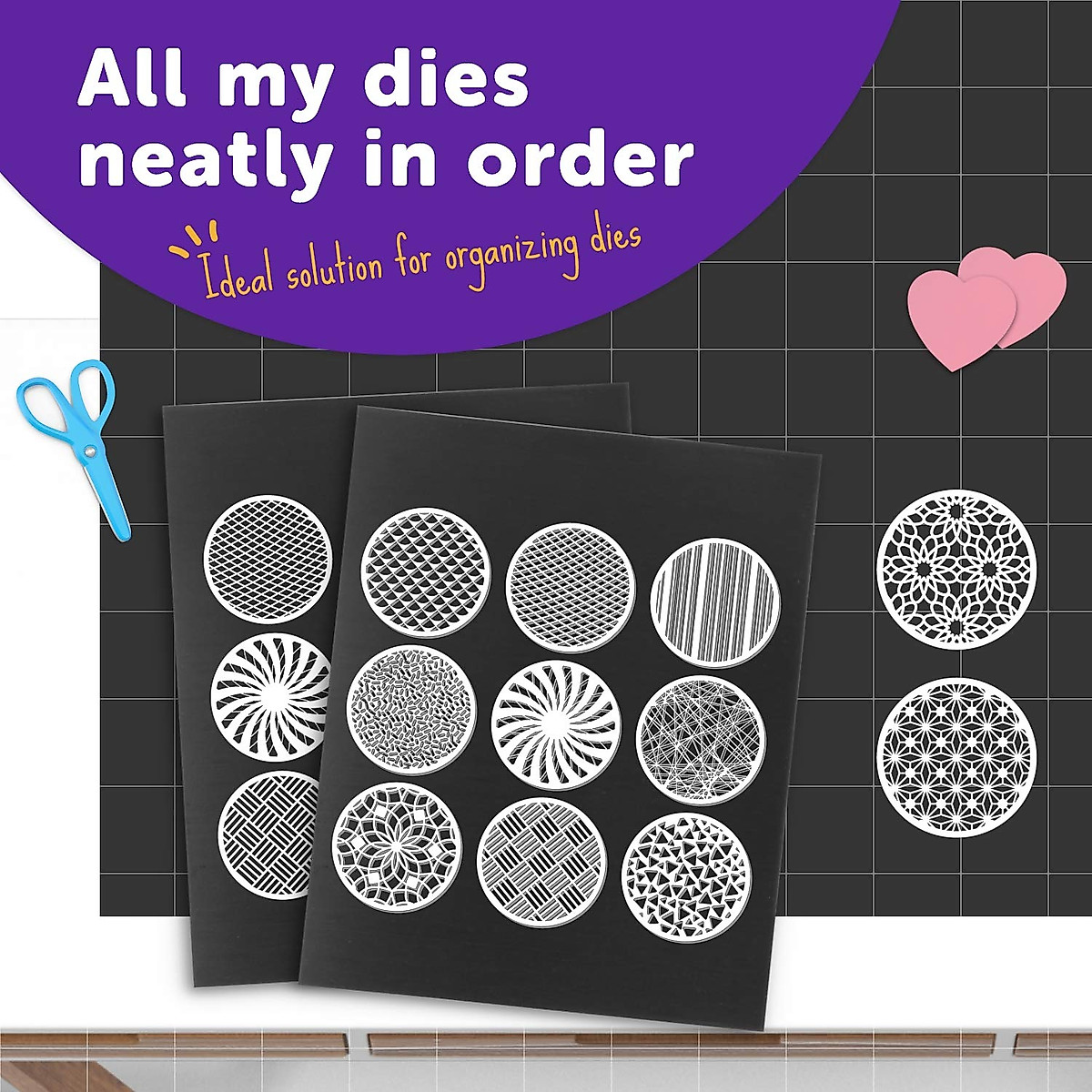 Kedudes Magnetic Sheets with Adhesive Backing - Magnetic Paper - Cut and Customize Flexible Self Adhesive Magnet Sheets (8x10 inch 10pk)