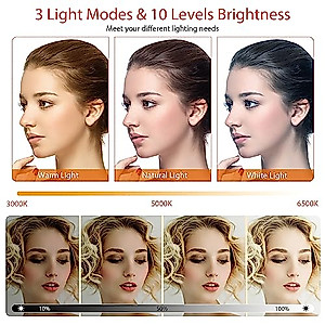 ACMEZING Full-Screen Ring Light 60 LED Side Lighting Anti-Glare Clip on Ring Light for Phone iPhone Laptop Computer Monitor, 3 Light Modes for Live Streaming, Selfies, Video Conference, Zoom Lighting