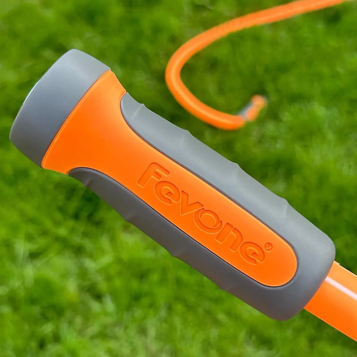 Fevone 6 ft Garden Hose, 2-Year Warranty Offered by Manufacturer, Hose Reel Leader Hose, Hybrid Polymer, Kink Resistance, 3/4" GHT Aluminum Fittings, 5/8" ID, 600 PSI, Drinking Water Safe (GH9)