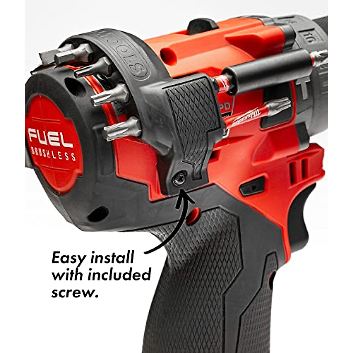 M12 Bit holder for Milwaukee Gen2 Drill Driver - Milwaukee Packout Accessories - Magnetic Bit Holder For M12 Surge Drill Driver - Milwaukee Bit Holder for M12 2503 and 2504(not impact)