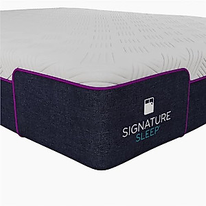 Signature Sleep Memoir 10 Inch Memory Foam Box, Medium, Certipur-US and Oeko-TEX Mattress, Queen, White