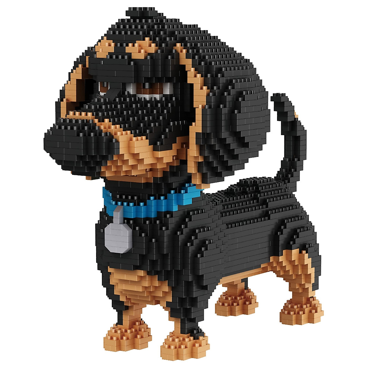 BLOCK CENTER Dachshund Dog 2024 Edition 3D Puzzle 2100 Pieces Building Blocks Set - Mini Block Gift Kit for Kids and Adults (Dachshund)