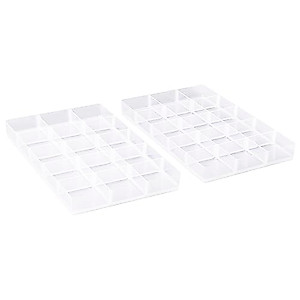 Really Useful Plastic Storage Box 4 Litre Clear with 2 x Hobby Trays