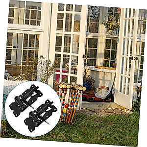 2pcs Fence Hinge Heavy Duty Leash Gate Hinges for Wooden Fences Heavy Duty Stainless Steel Hinges Door Hinges Barn Hinges Metal Hinges Self Closing Gate Hinges Hinges Bolt