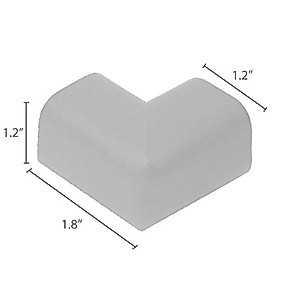 Kidkusion Table Cushion | Made in USA | 20 Feet + 8 Corners | Taupe | Baby Proof Furniture Edge and Corner Guards