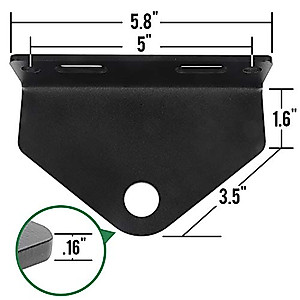 Universal Zero Turn Mower Trailer Hitch - Heavy Duty 3/16'' Thick and Rugged Steel - 3/4'' Trailer Hitch Mount -