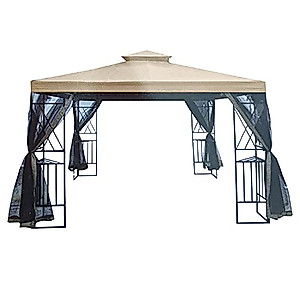 Garden Winds Replacement Canopy Top Cover Compatible with The Aldi Gardenline 2020-21 Gazebo - 350